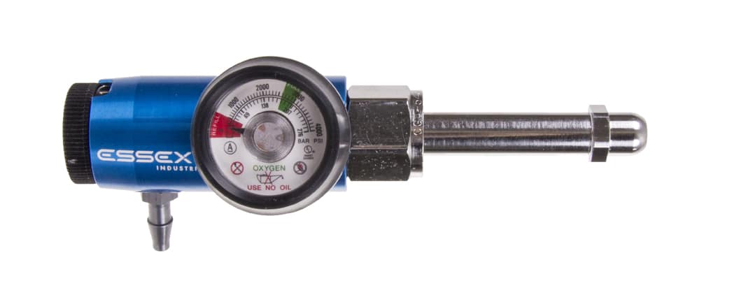 CGA 540, Blue Oxygen Regulator, Essex Industries